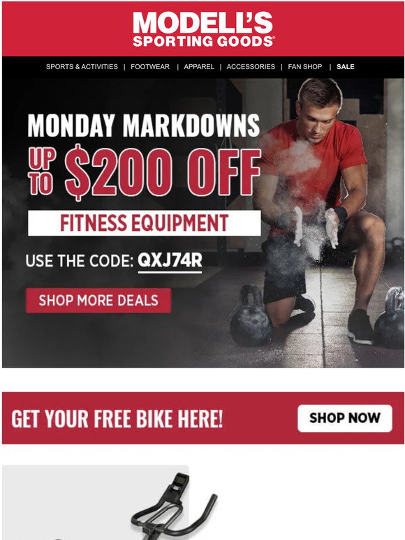 Modell's Sporting Goods: Start Your Week With A Fitness Boost | Milled