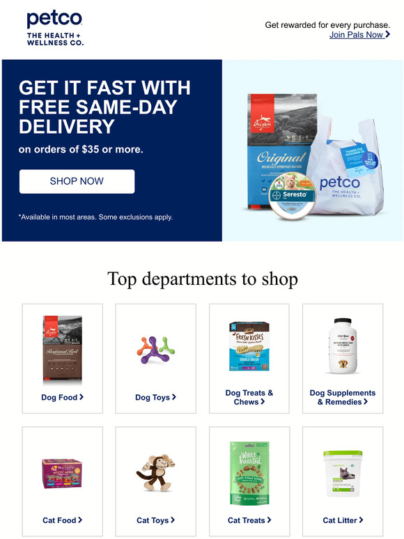 Petco: Fast, FREE, Same Day Delivery! | Milled