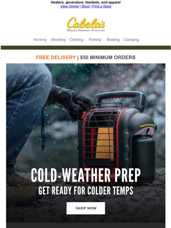 Cabela's: Get Ready For Cold Temps! | Milled