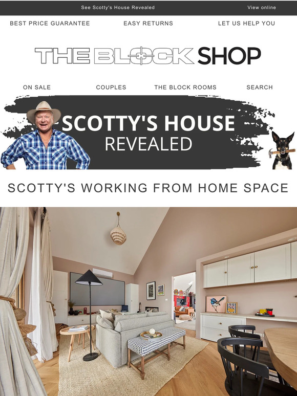 The Block Shop: SCOTTY CAM'S HOUSE REVEALED 🔨 Working from Home Space ...