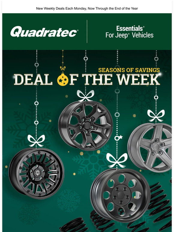 Quadratec: NEW Deals of the Week - Wheels and Suspensions On Sale | Milled