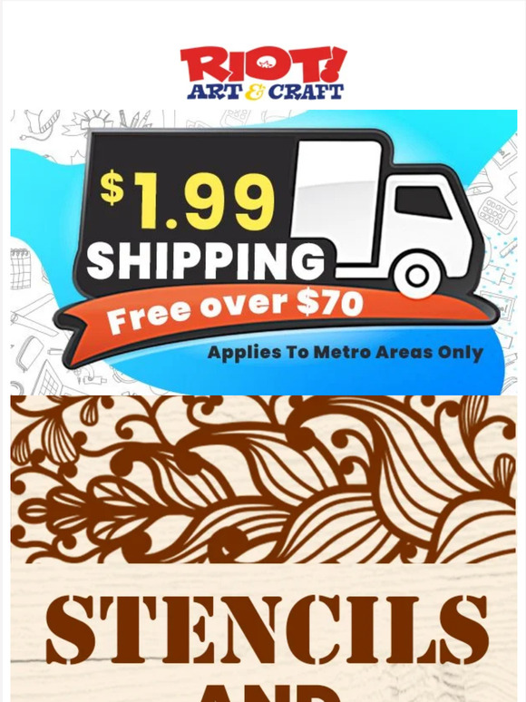 Riot: 🔥Hurry Final Days. All stencils only $2.99! 40% Off ready to ...