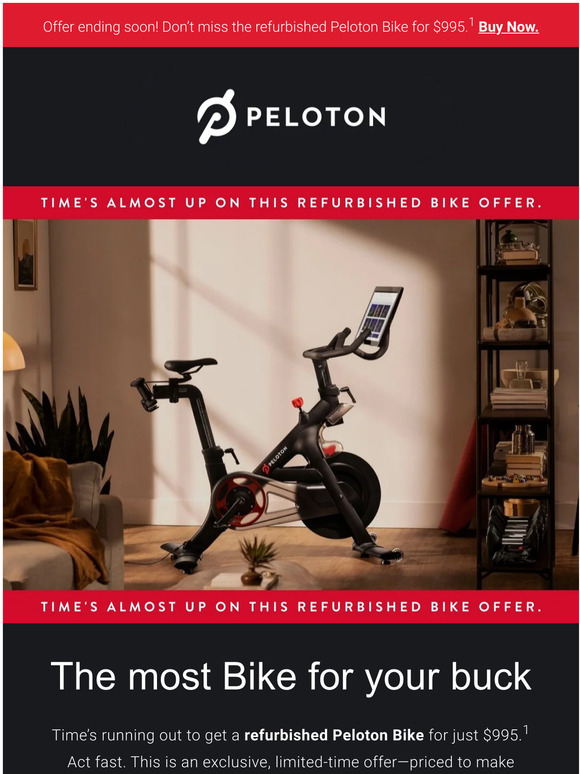 Peloton: Don’t miss this pricing: $995 for a refurbished Peloton Bike ...