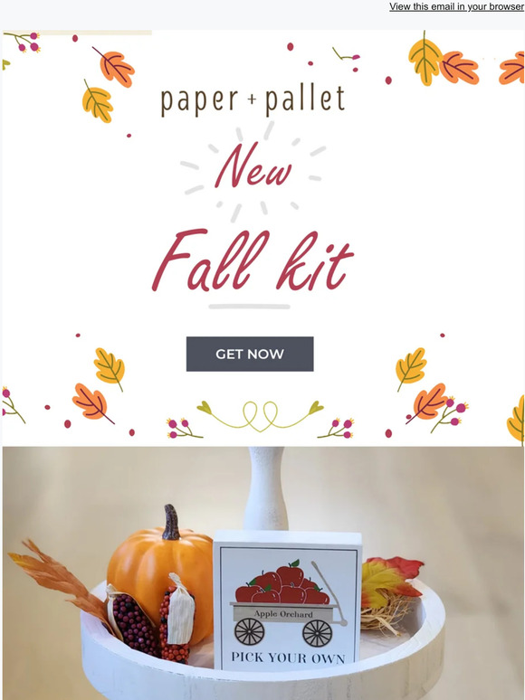 Paper + Pallet: Paper and Pallet - New Fall Kit | Milled
