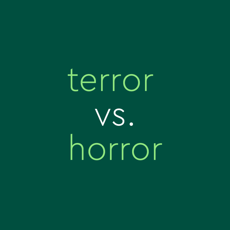 Dictionary.com: 😱 "Terror" Vs. "Horror": Are They Interchangeable? | Milled