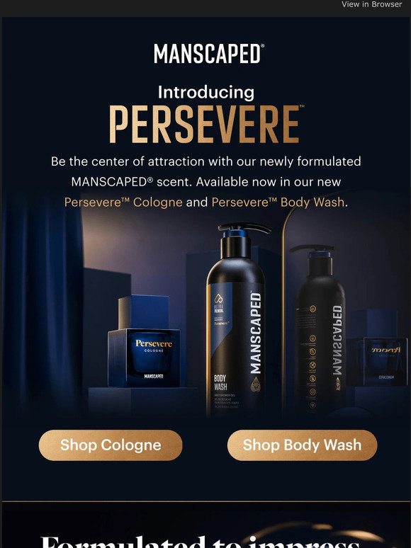 Manscaped: [NEW] Persevere™ is here | Milled