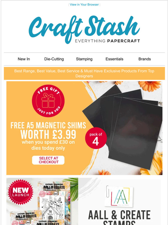 Craft Stash: FREE Pack Of Magnetic Shims When You Spend Over £30 On Our ...