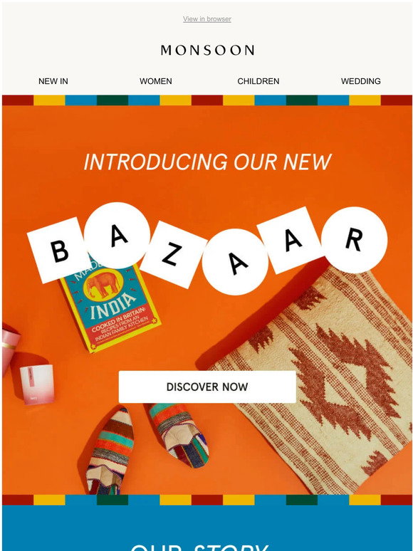 Monsoon: Introducing: Bazaar By Monsoon | Milled