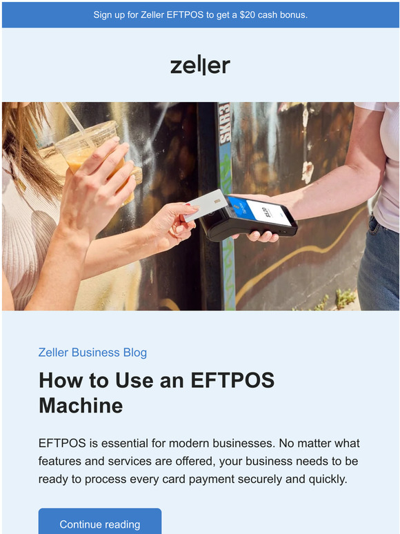 Zeller: How to Use an EFTPOS Machine | Milled