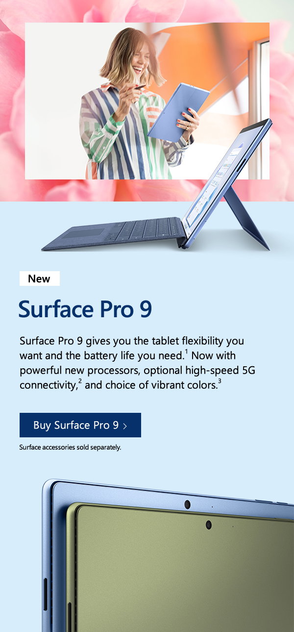 Microsoft: Now available: the new lineup from Surface | Milled