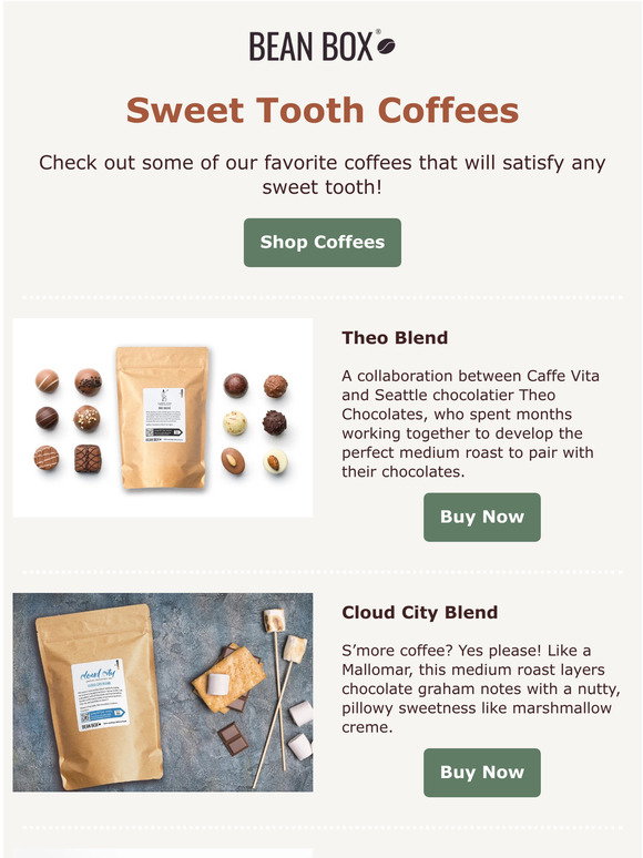 Bean Box: Coffees to satisfy any sweet tooth ☕ 🍫 | Milled