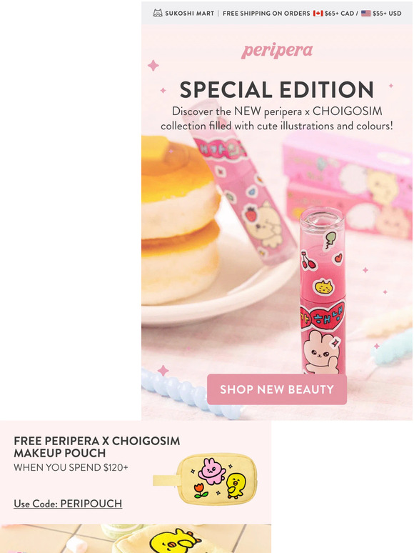 Sukoshi Mart: peripera x CHOIGOSIM Collection 💖 | Milled