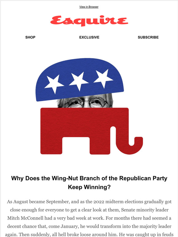 Esquire: Why Republican Wing-Nuts Keep Winning | Milled