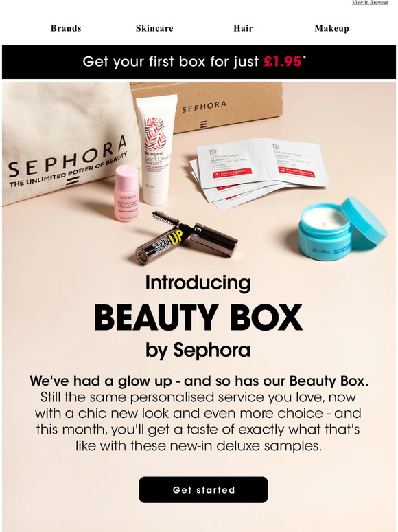 Feelunique Sephora s Beauty Box has landed Milled