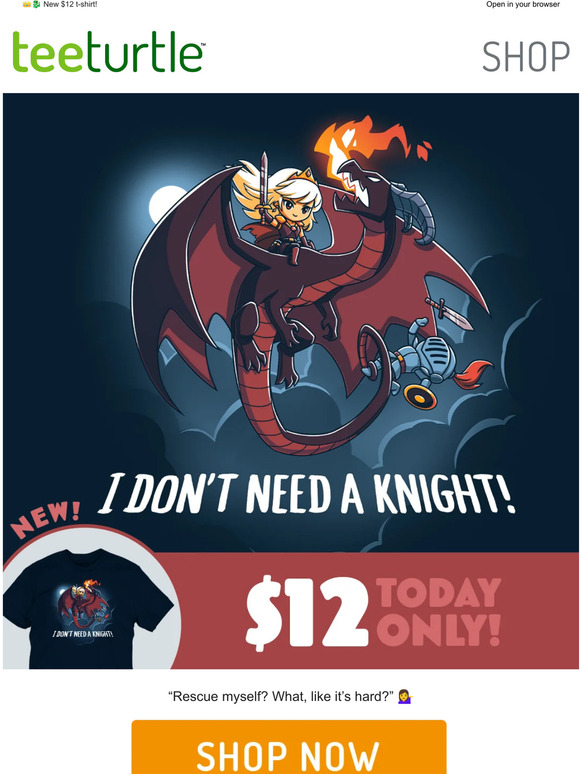 TeeTurtle: A princess doesn't need a knight! | Milled