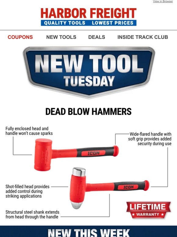 Harbor Freight New Product Alert Milled