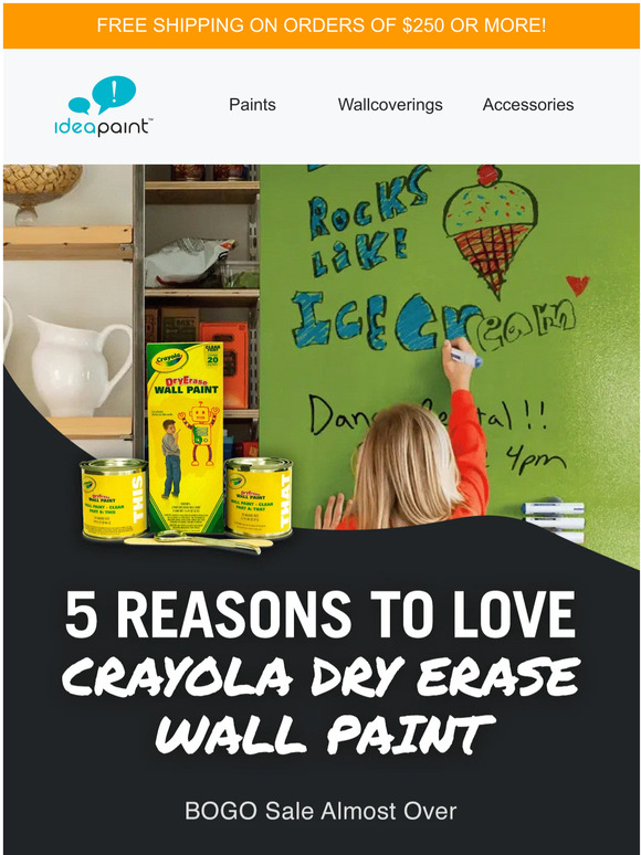 IdeaPaint: 5 reasons to love Crayola Wall Paint | Milled
