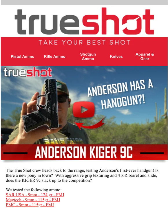 True Shot Gun Club: Win the New Anderson Kiger 9mm PIST0L! | Milled