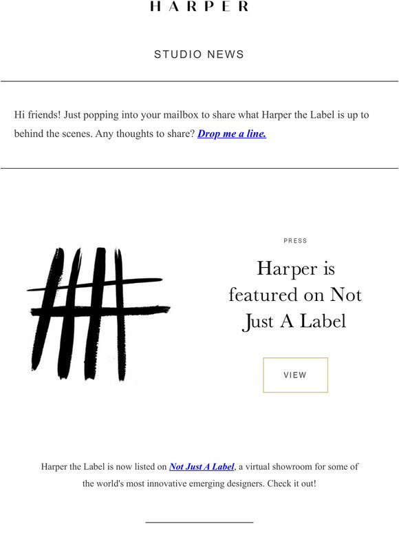 Harper the Label: Now on Not Just A Label | Milled
