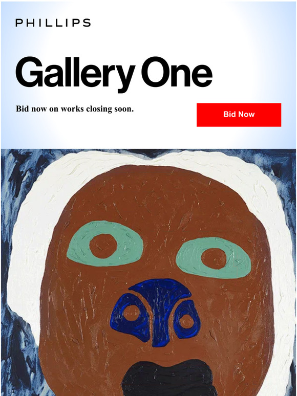 Phillips: Gallery One Auction Ends Tomorrow | Bid now on works closing ...