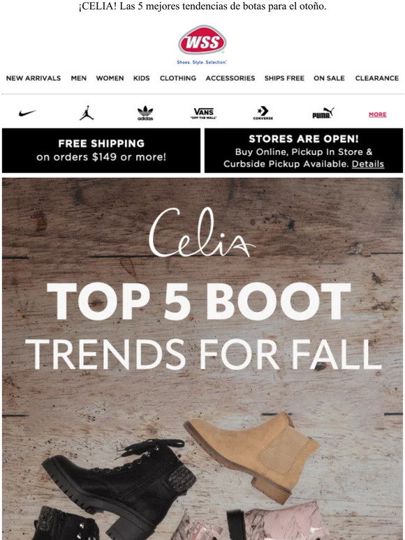 Shop WSS: CELIA! Top 5 Boot Trends for Fall. | Milled