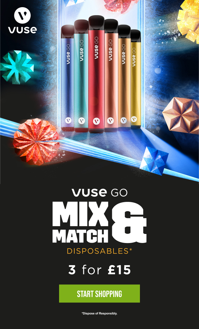 Ten Motives: Vuse GO Disposables* Mix and Match 3 for £15 | Milled