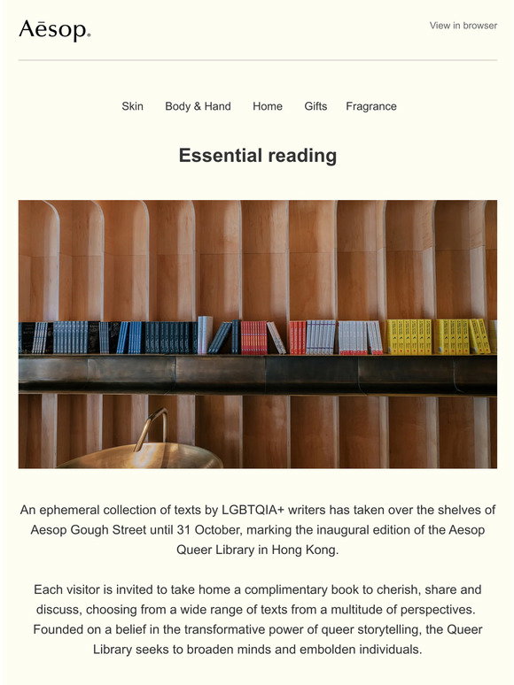 Aesop: The Queer Library opens | Milled