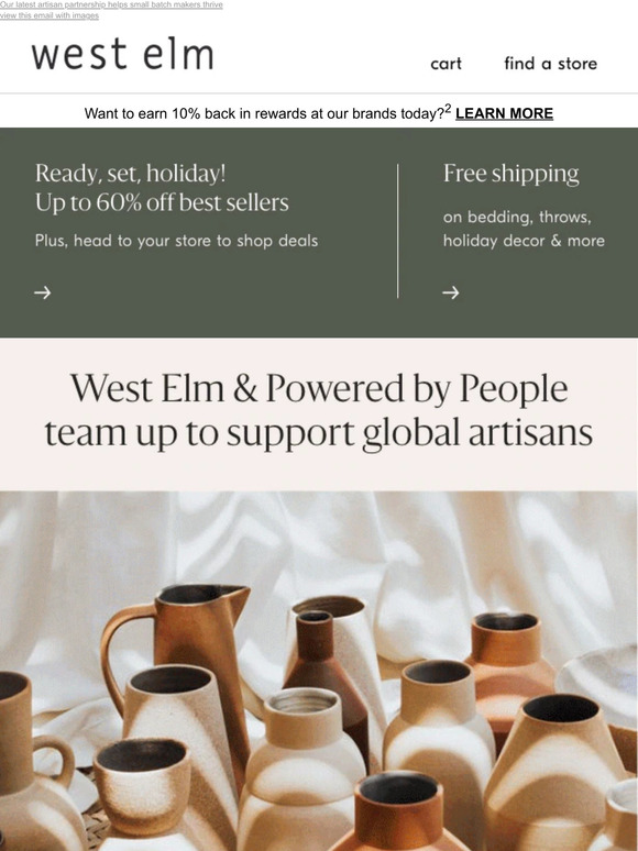 West Elm: Introducing West Elm x Powered by People | Milled