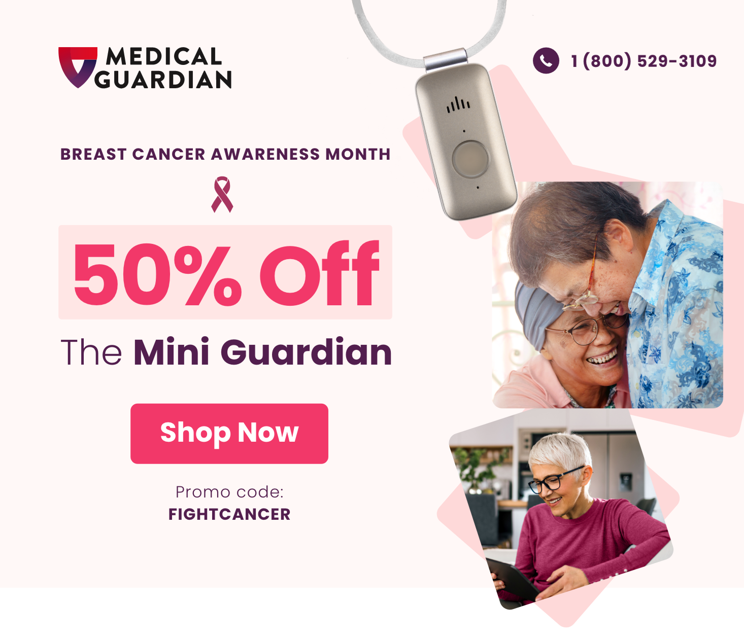 Medical Guardian: —, 50% off the #1-rated Mini Guardian | Milled