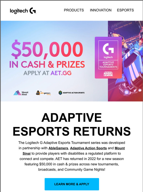 Logitech G: $50,000 for Adaptive Esports Tournaments! | Milled