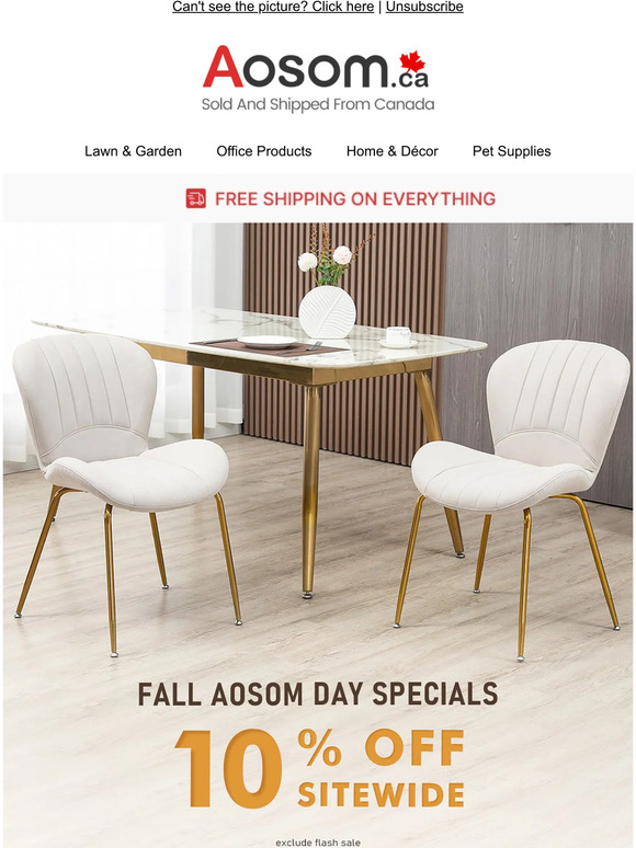 Aosom: 🎉It's Aosom Day Celebration! | Milled