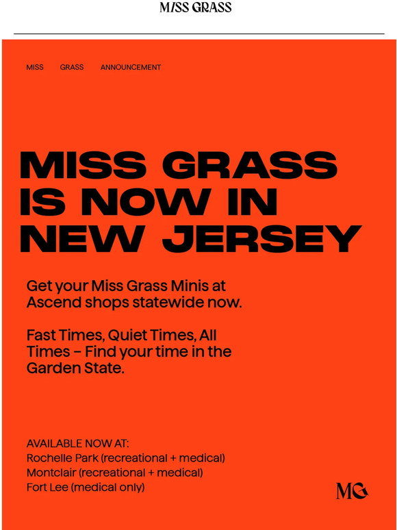 Miss Grass: 🚨 miss grass is now in new jersey 🚨 | Milled
