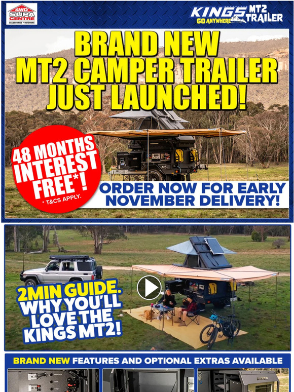 Supacentre: MAJOR ANNOUNCEMENT - Brand New Kings MT2 Camper Trailer Out ...