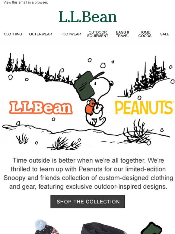 L.L.Bean: L.L.Bean x Peanuts is Back! | Milled