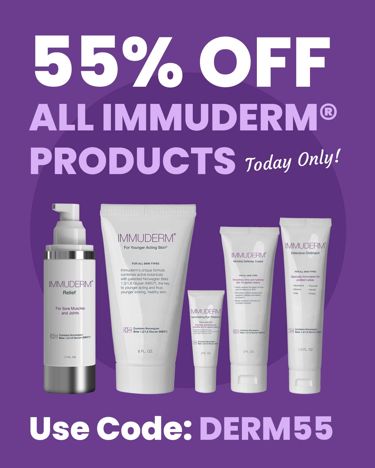 IMMUNOCORP: Want Beautiful Skin—55% Off All IMMUDERM® Products | Milled