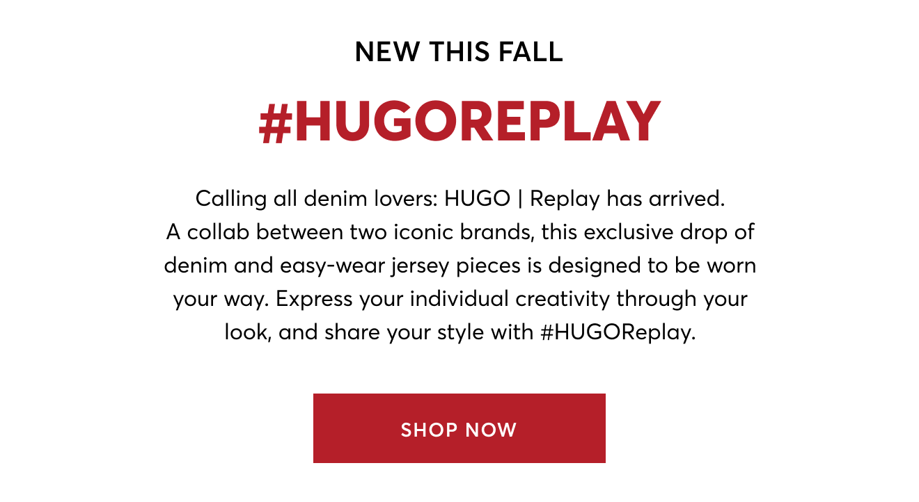Hugo Boss: HUGO REPLAY is here | Milled