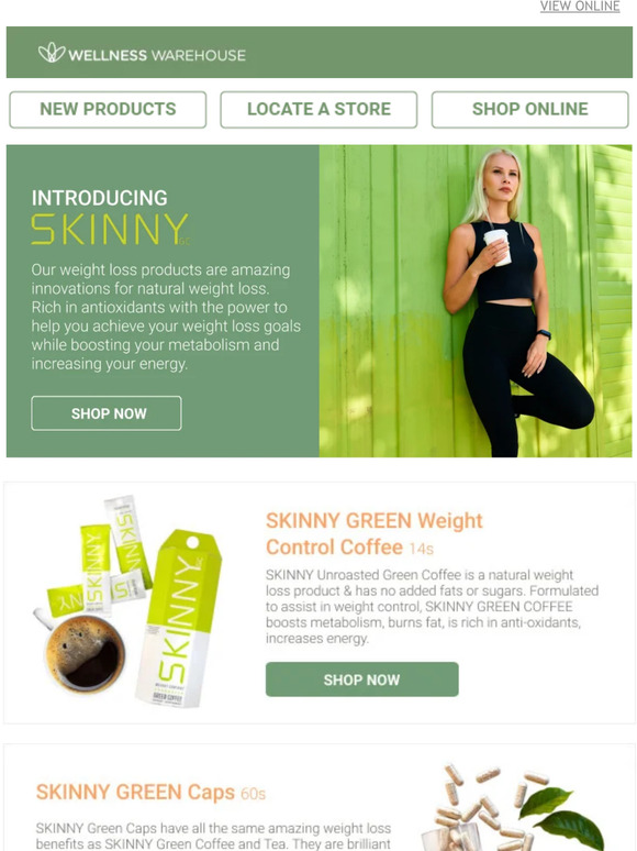 Wellness Warehouse: Your Best Body, Naturally With Skinny Green | Milled