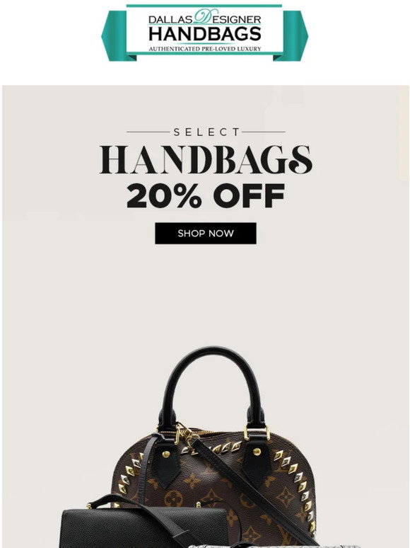 Dallas Designer Handbags: Discover 20% off sale category | Smart move ...