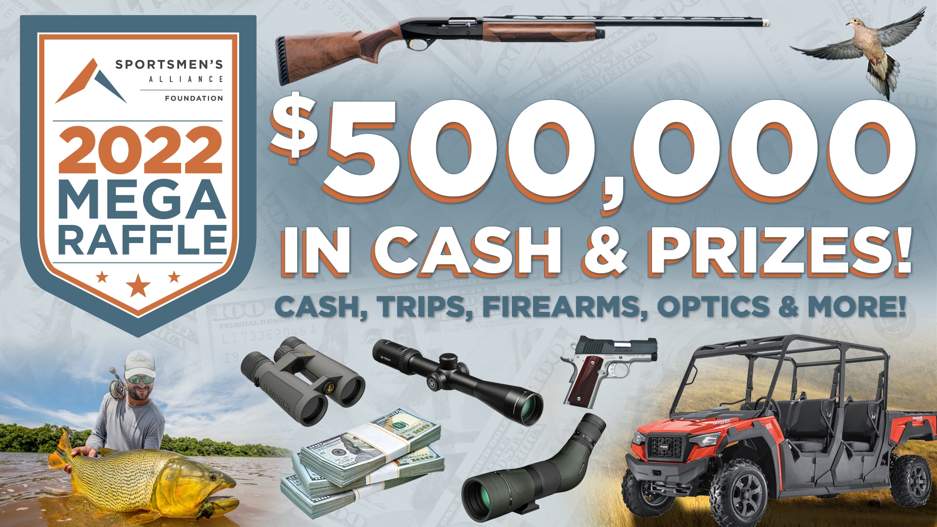 Fin Feather Fur Outfitters: Sportsmen's Alliance 2022 Mega Raffle! | Milled