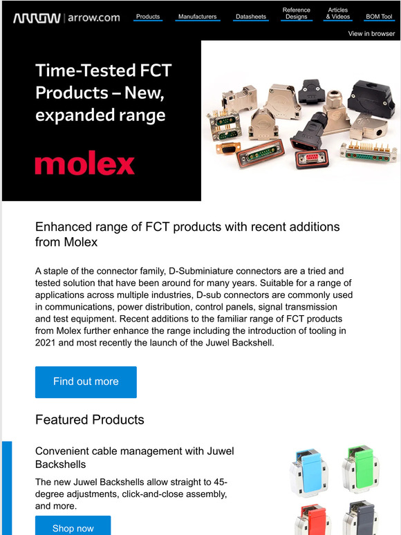 Arrow Electronics: Introducing: New additions to the FCT D-sub ...