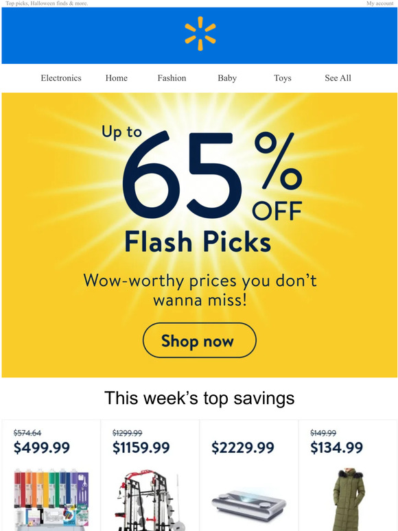 Walmart Email Newsletters: Shop Sales, Discounts, and Coupon Codes