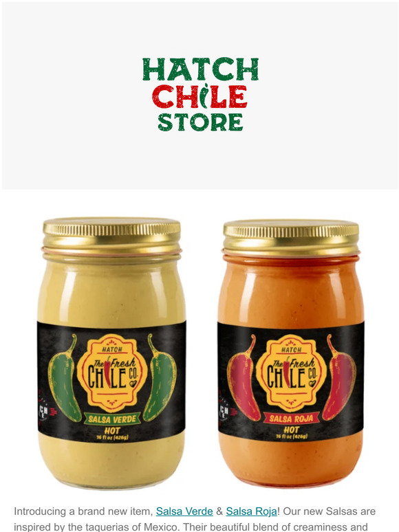 Hatch Green Chile: Introducing Salsa Verde & Salsa Roja! | Milled