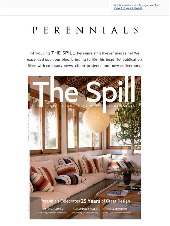 Perennials: Hot Off The Press - The Spill Magazine! | Milled