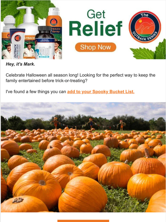 Outback Pain Relief: Add These 5 Things to your Spooky Bucket List | Milled