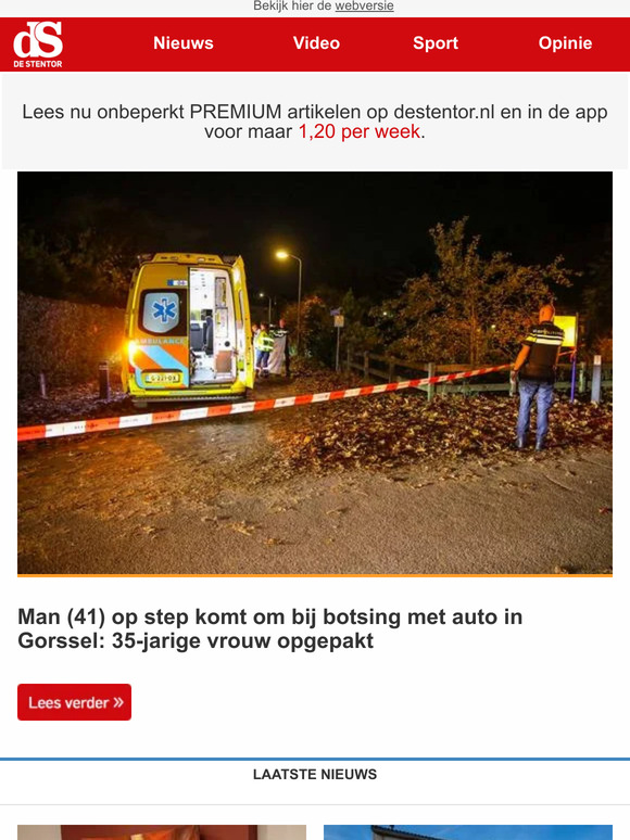 De Stentor: Drama in Gorssel: man (41) op elektrische step overleden na ...
