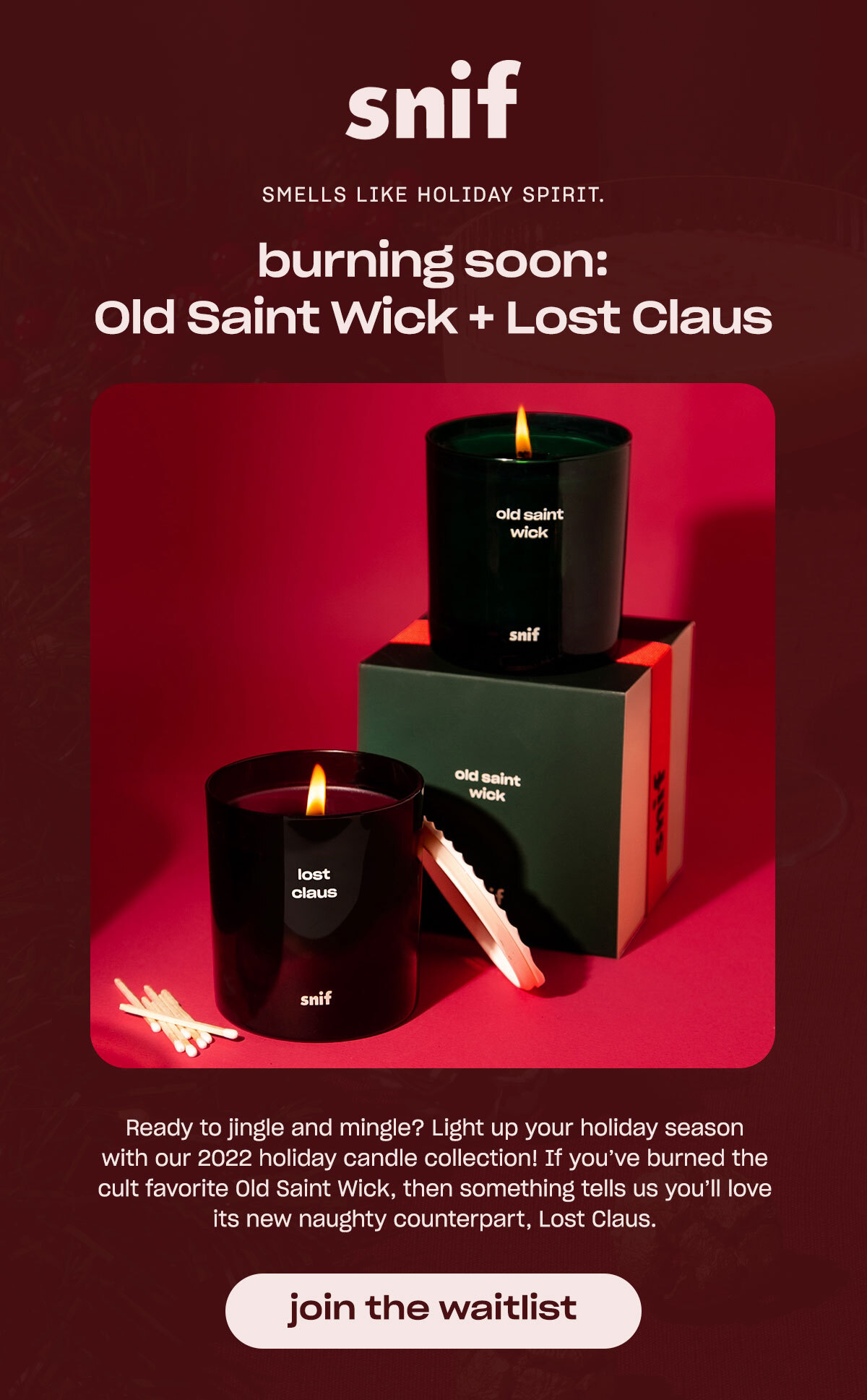 Snif: Say hello to Old Saint Wick and Lost Claus! | Milled