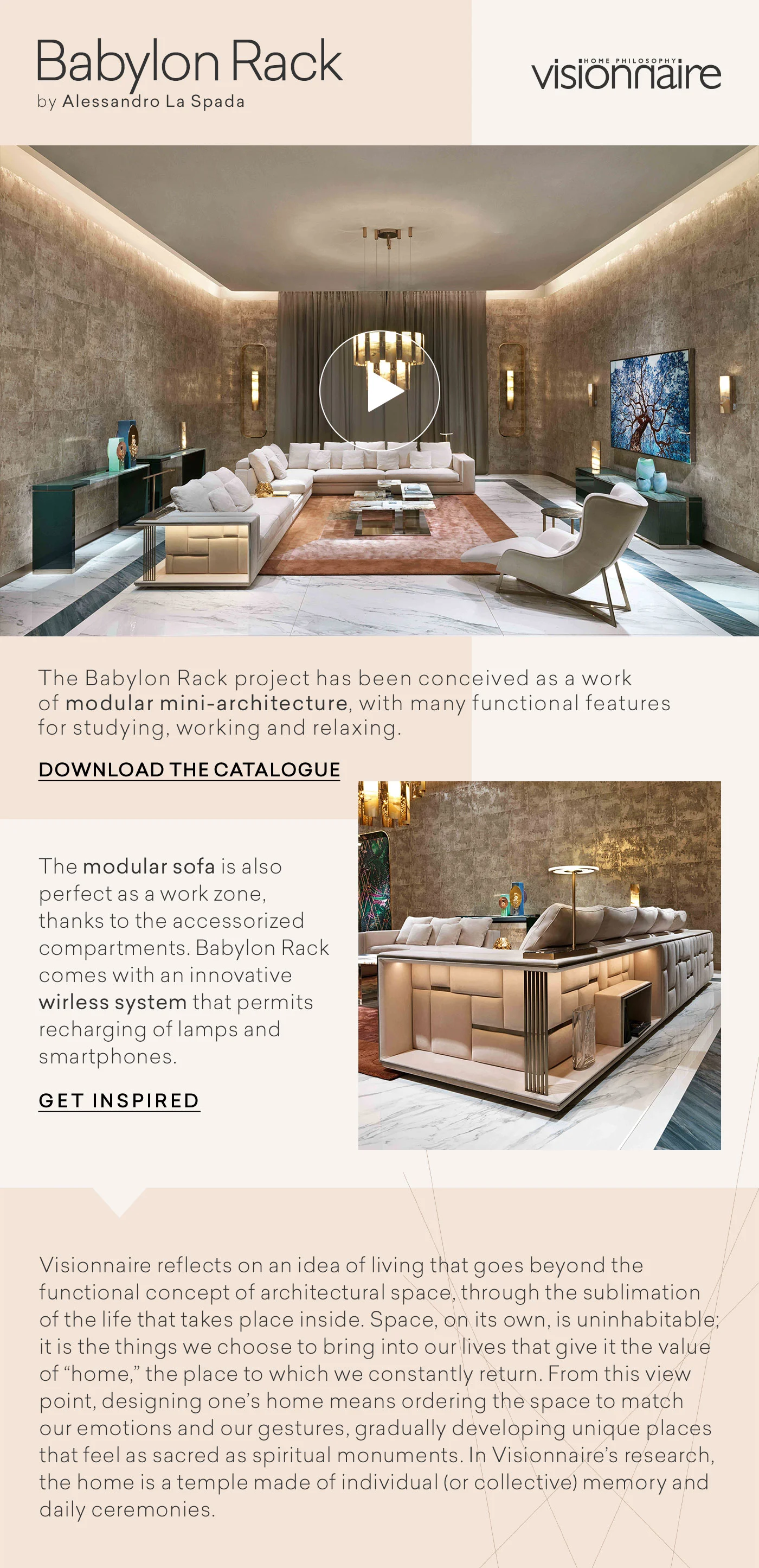 Archiproducts: Modular mini-architecture for study, work and rest: Babylon Rack by Visionnaire ...