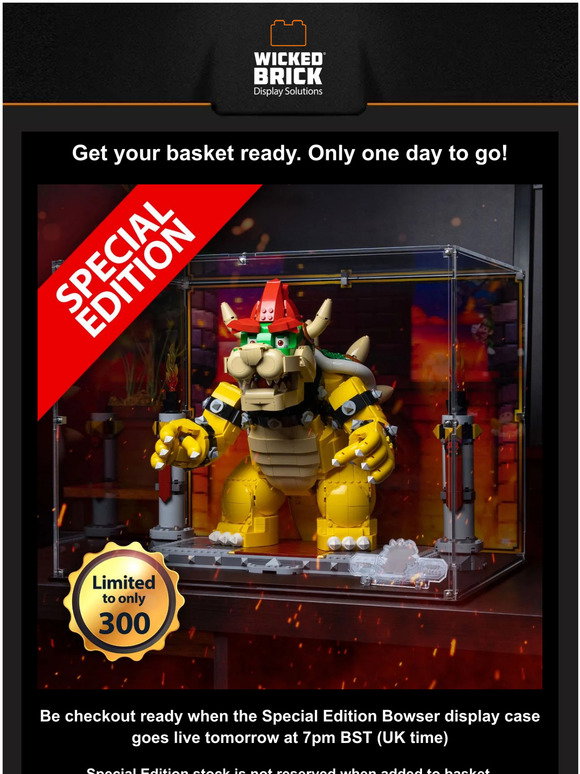 Wicked Brick: Bowser Limited Edition launches tomorrow! | Milled