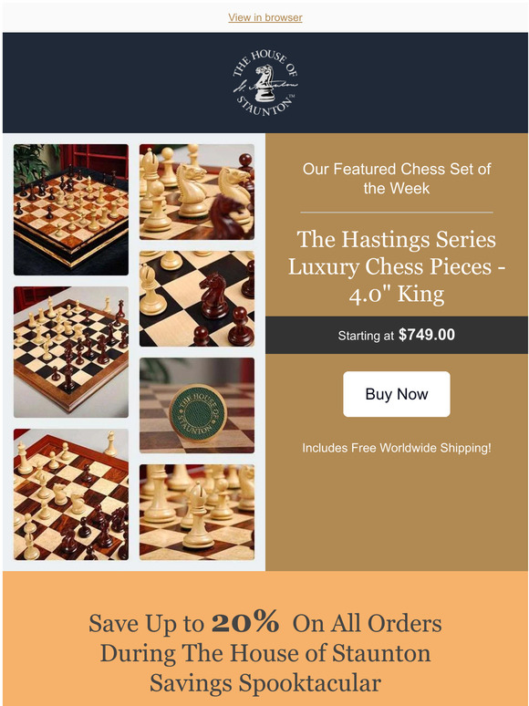 House Of Staunton: Our Featured Chess Set of the Week - The Hastings ...
