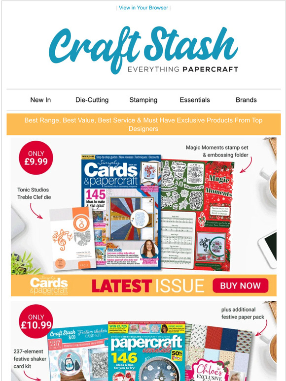 Craft Stash: 4 NEW Papercraft Magazines On Sale Today! | Milled
